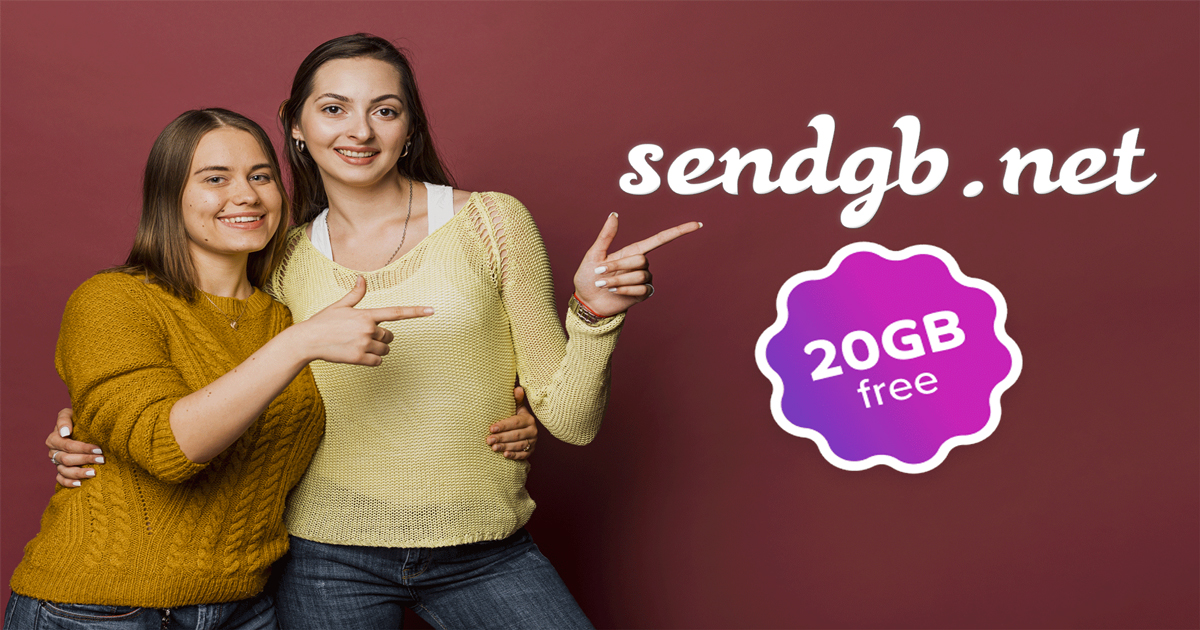 Send Large Files - Free File Transfer up to 20GB